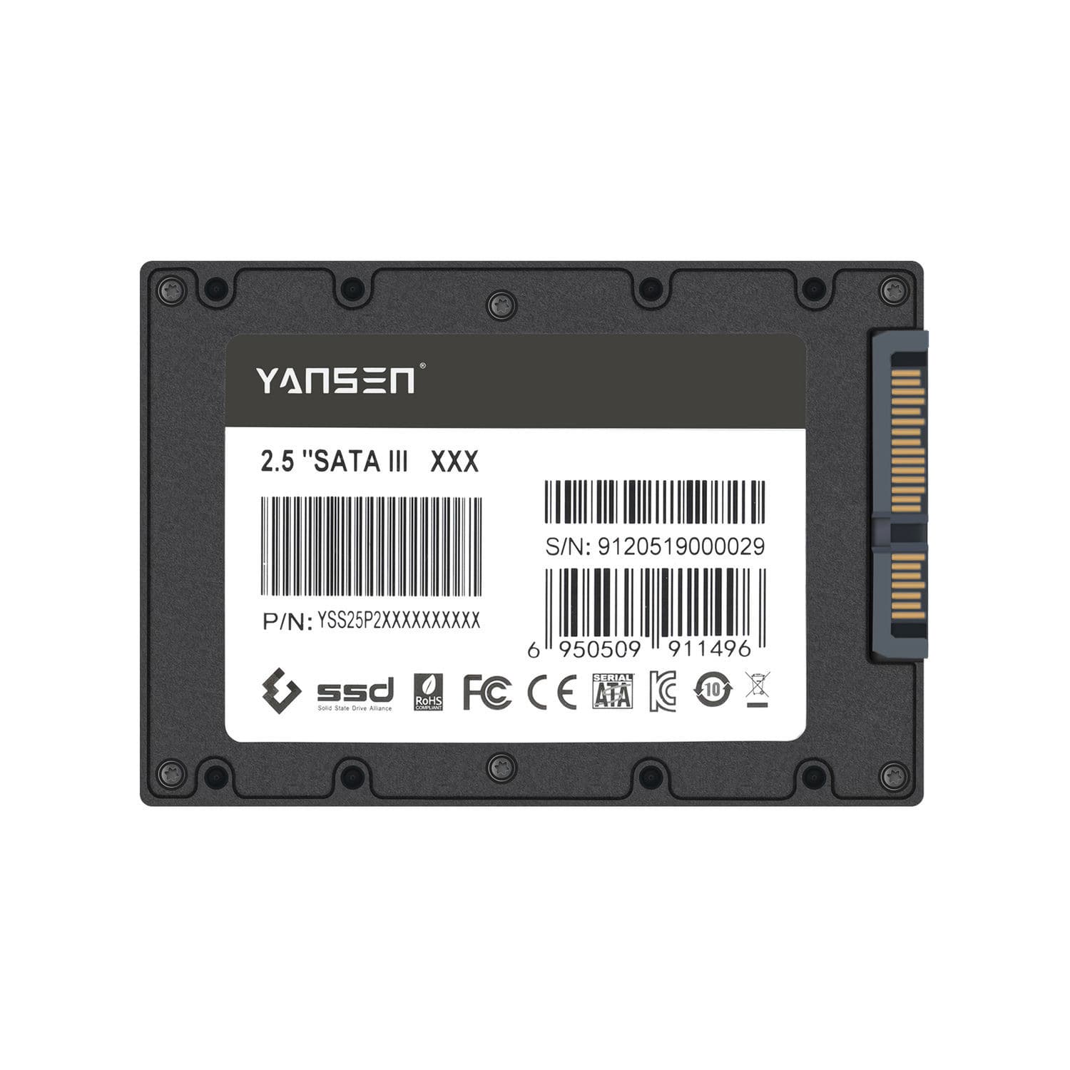 SATA III SSD - YSS25P2 - KingSpec - internal / 2.5"