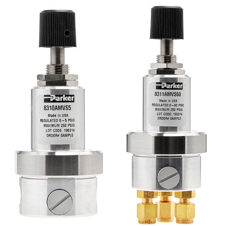 Air pressure regulator - 831 series - Parker Precision fluidics ...