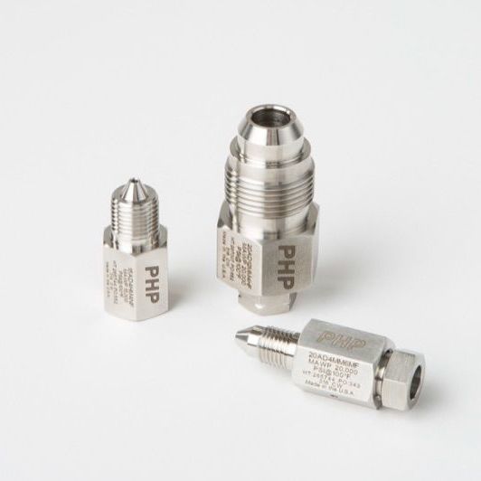 Female hydraulic adapter - Precision High Pressure - male / stainless ...