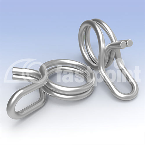 Cable clip - 207 series - Fastpoint Srl - steel / fixing / spring