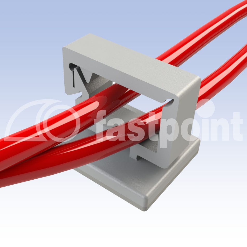 Cable clip - 1065 series - Fastpoint Srl - polyethylene / fixing / self ...