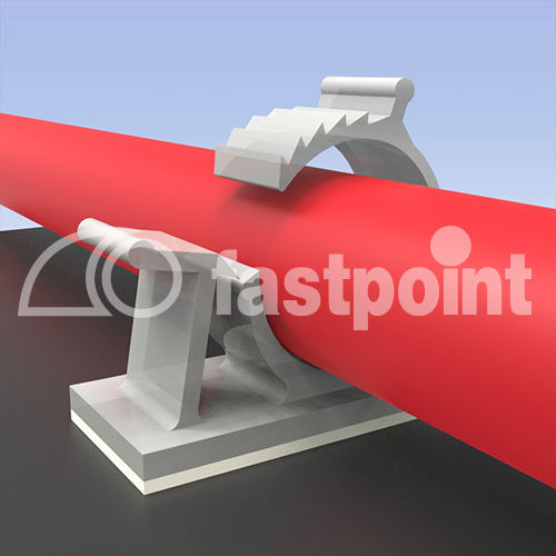 Cable clip - 4755AA00AS - Fastpoint Srl - polyethylene / fixing / self ...
