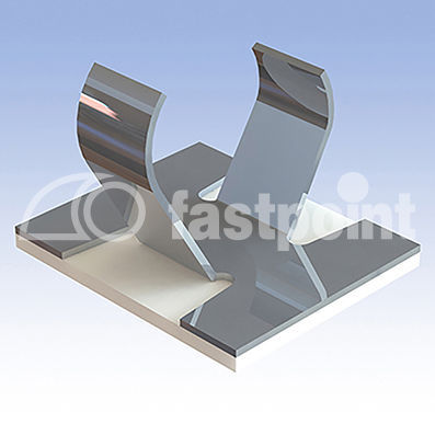 Cable clip - 760 series - Fastpoint Srl - polyethylene / aluminum / fixing