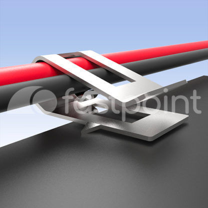 Cable clip - 1585MD90 series - Fastpoint Srl - stainless steel / fixing ...