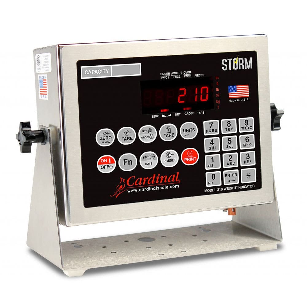 Digital weight indicator - Cardinal 210 - AWM Ltd - LED display / benchtop / IP66