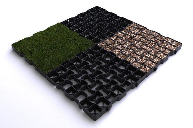 Ground protection mat - GeoGrid® - Ground-Guards Ltd - polyethylene
