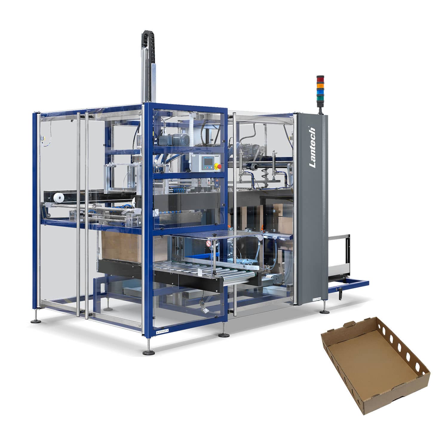 Automatic tray erector - TE-C - LANTECH - high-speed / carton