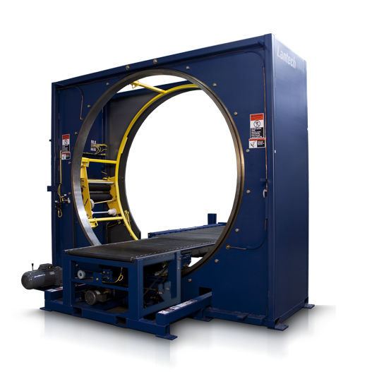 Horizontal stretch wrapper - LANTECH - automatic / pallet / with conveyor