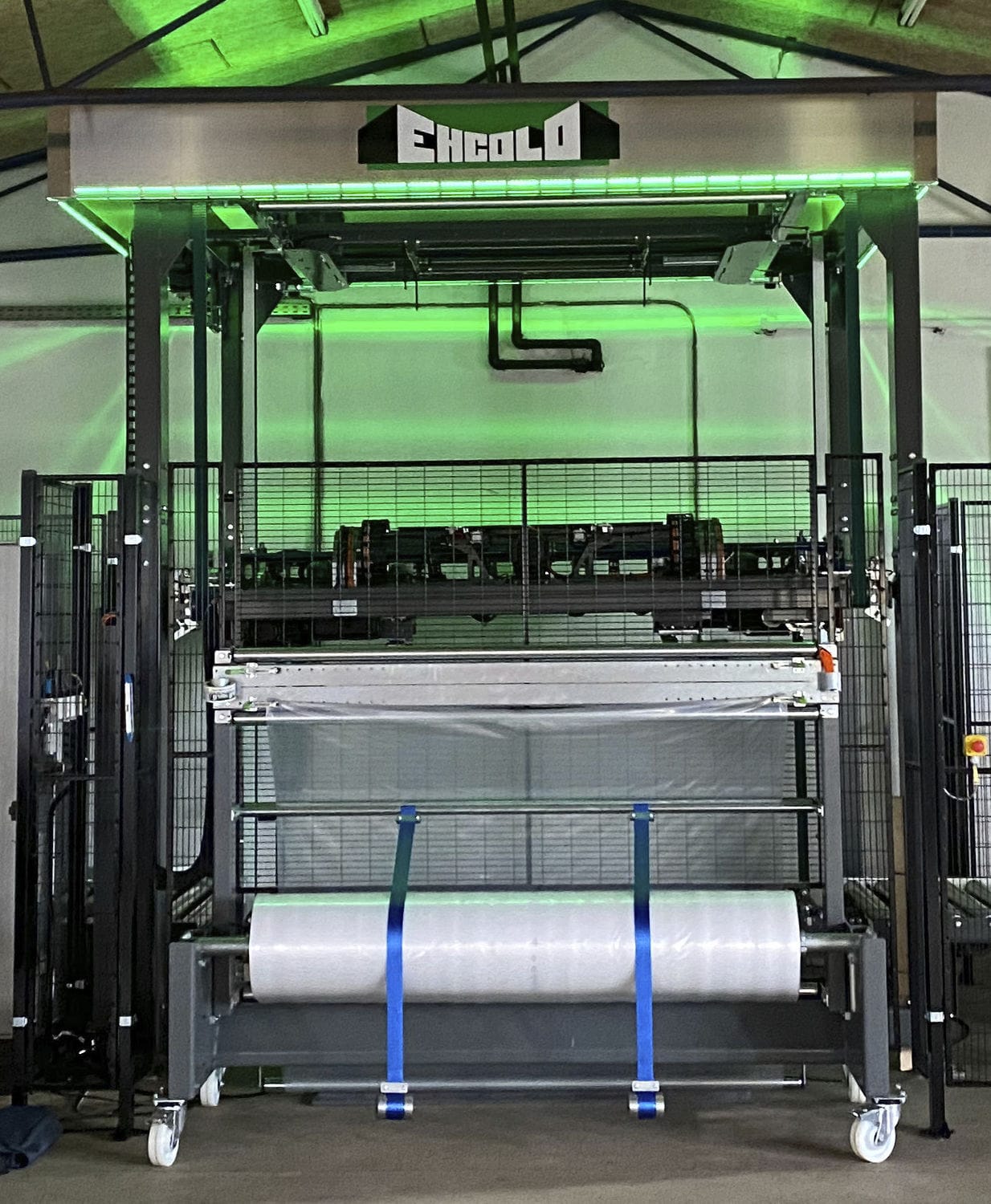 Automatic hooding machine - HM 80 - Ehcolo A/S - stretch film