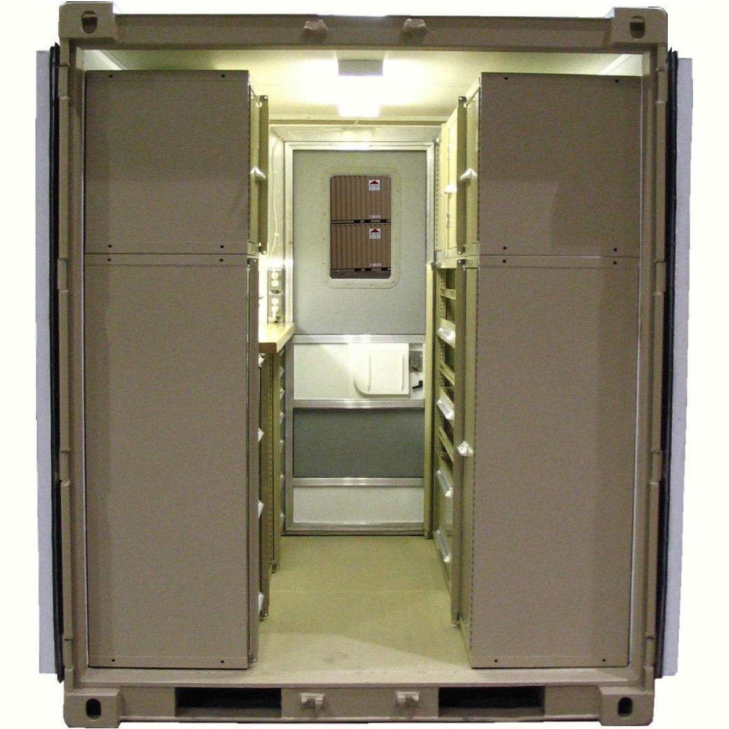 Steel storage shelter - SB822.0.WS - Sea Box - mobile