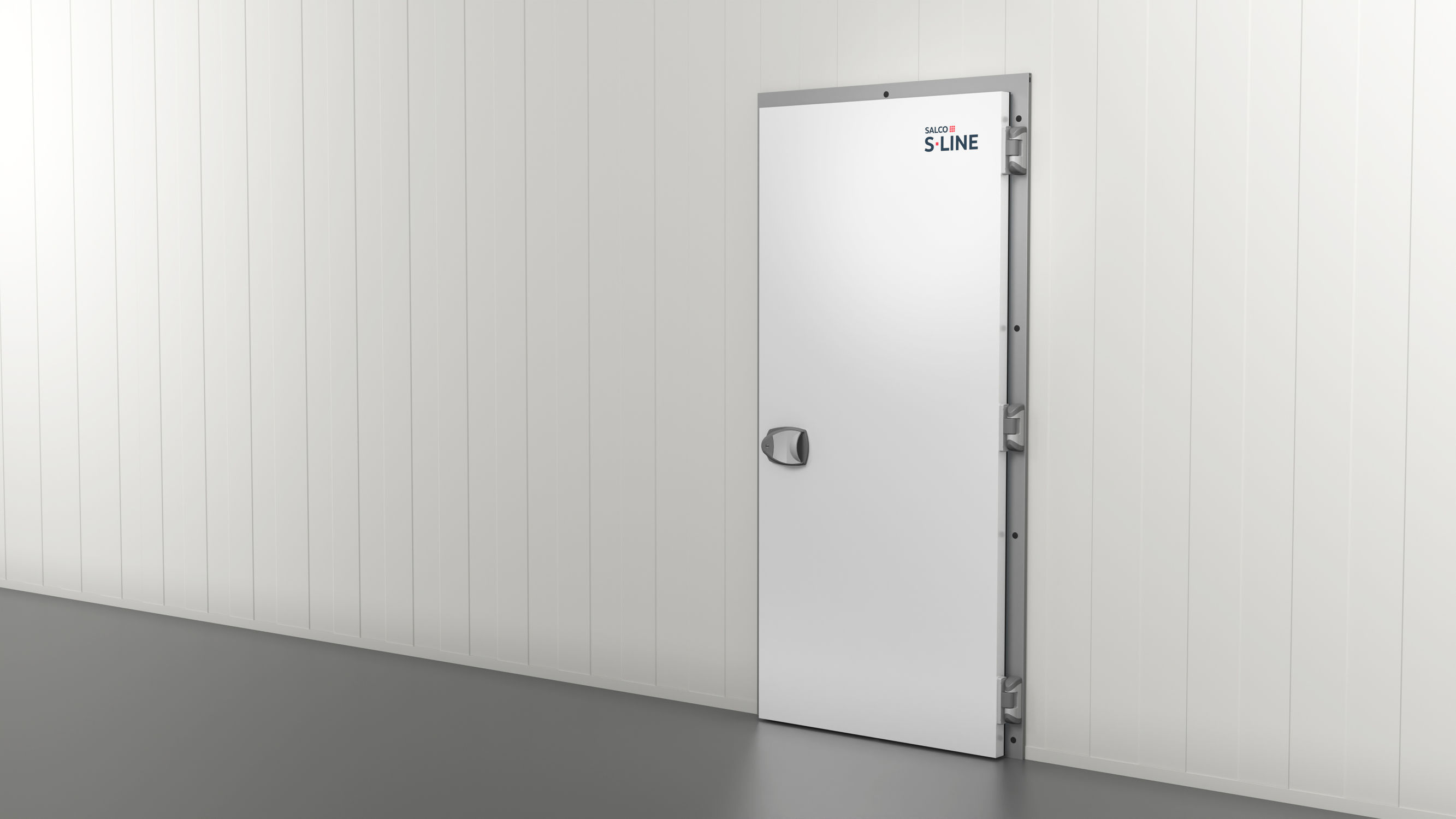 Hinged door - KD-1810 - Salco Industrial Doors - aluminium / indoor ...