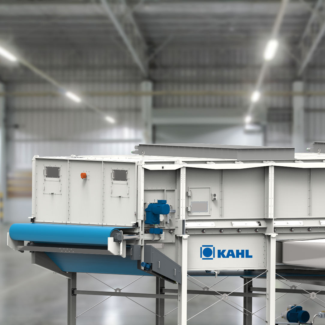 Wood dryer - AMANDUS KAHL - dehumidifying / with belt conveyor