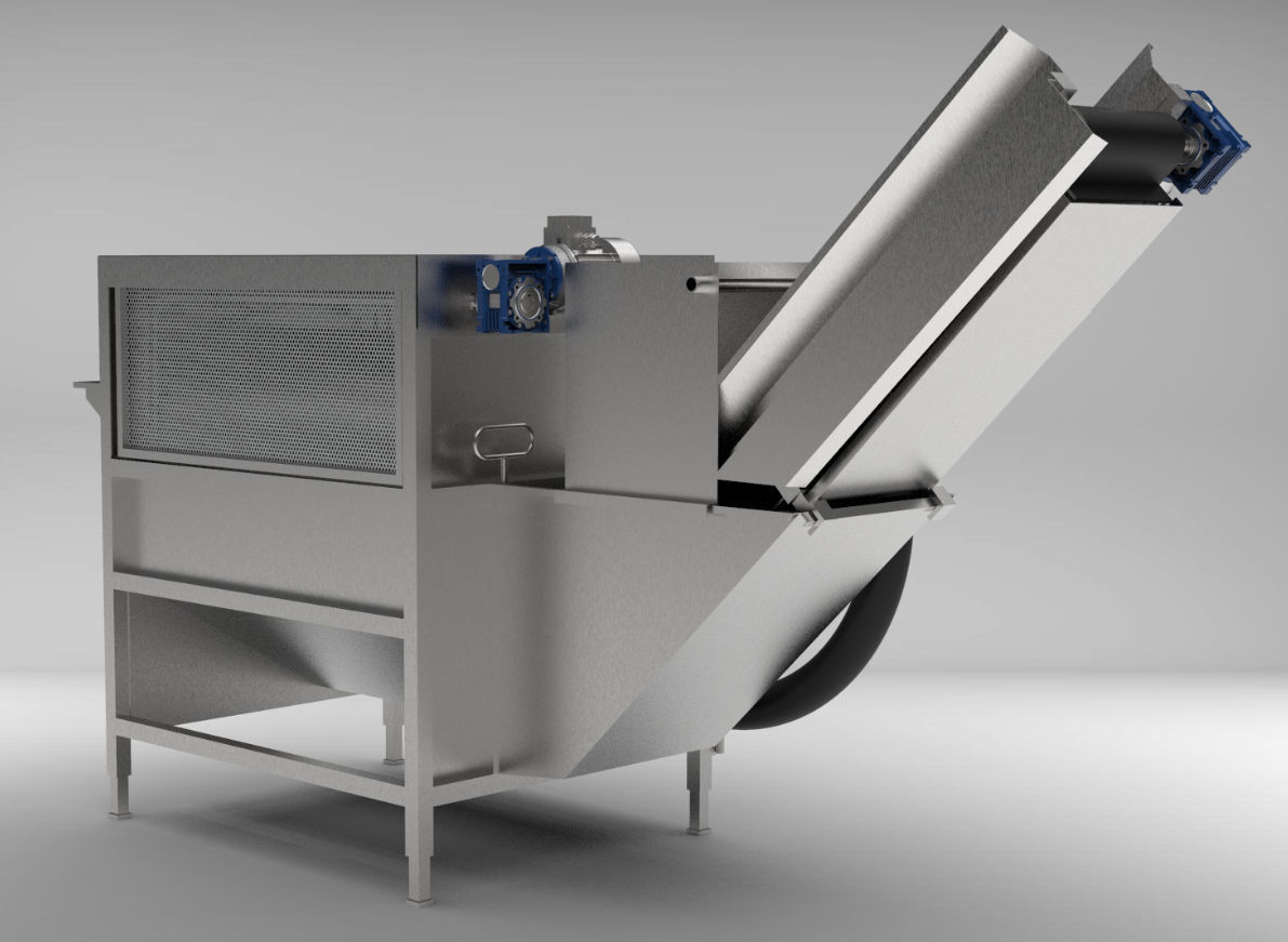 Drum food washing machine - WDS - SKALS - for vegetables