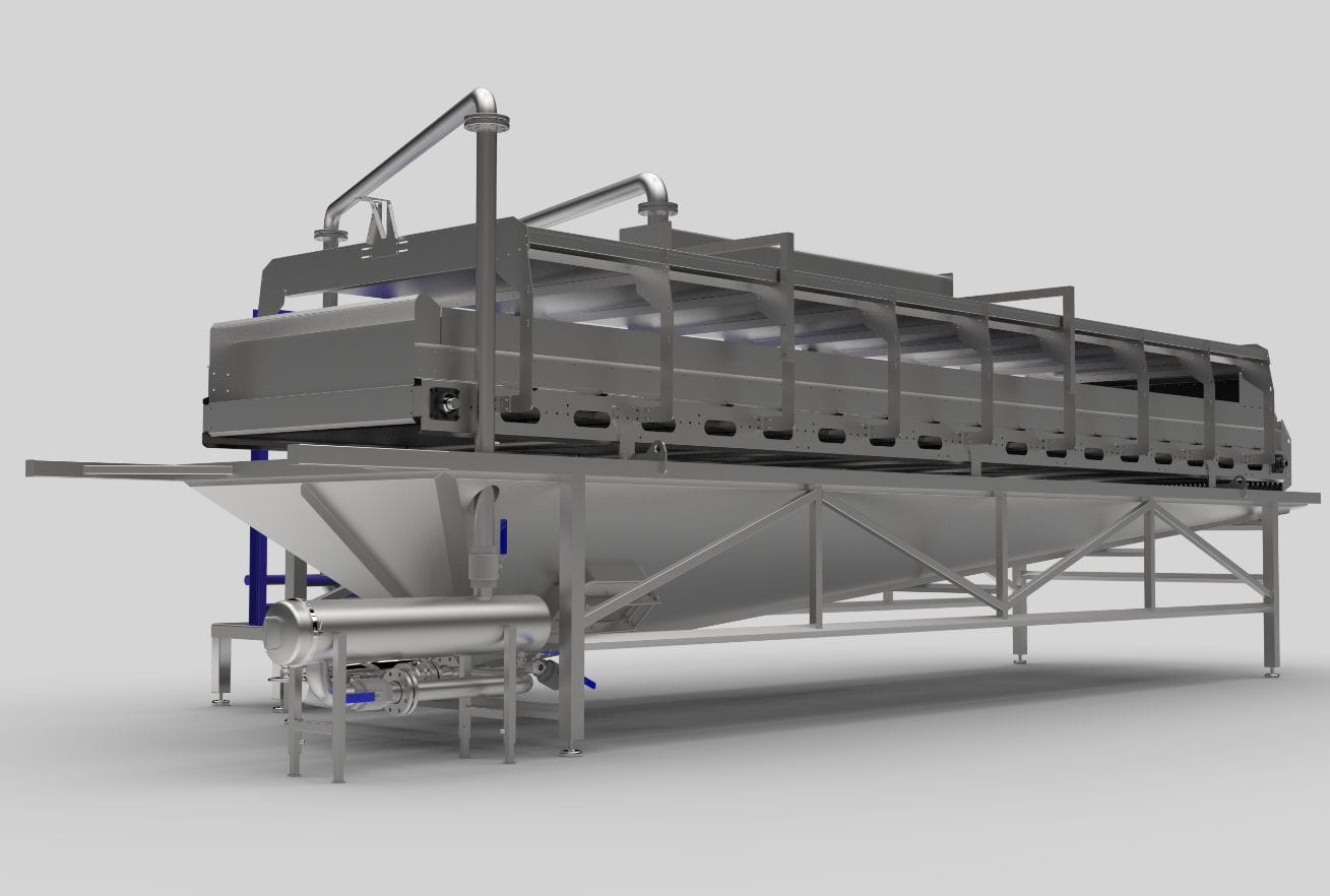 Water cooler - WHC series - SKALS - industrial / for fruits and ...