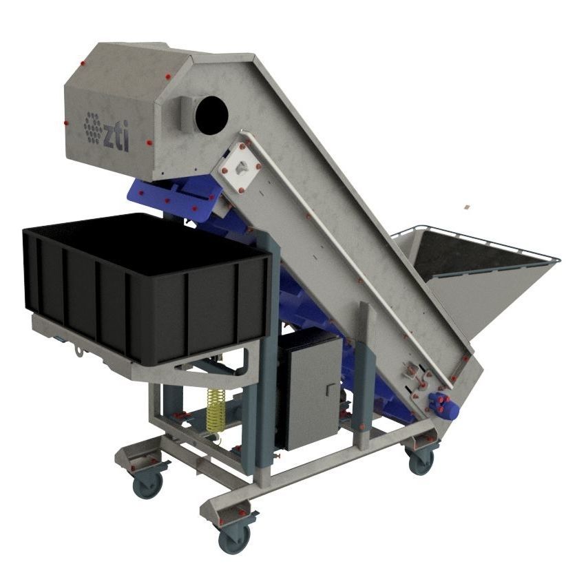 Bucket elevator for the mining industry - ZTI smart machines - belt ...