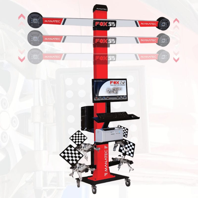 3D wheel aligner - FOX Auto BoomX Smart Mobile - Manatec Electronics ...