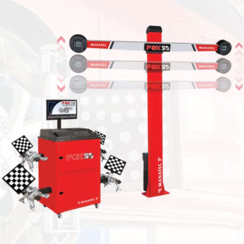 3D wheel aligner - FOX Auto BoomX C - Manatec Electronics Pvt. Ltd ...