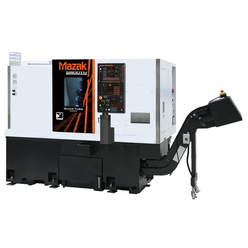 CNC turning center - QUICK TURN 100MS - Mazak - 3-axis / 2-spindle / 12 ...
