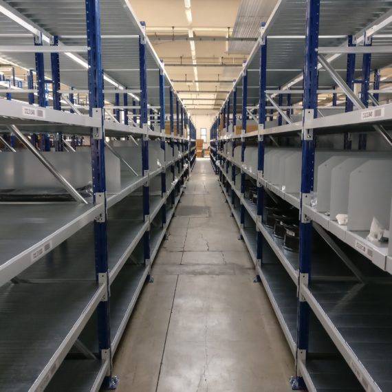 Storage warehouse shelving - Flexi - Mobilfer S.R.L. - with shelves ...