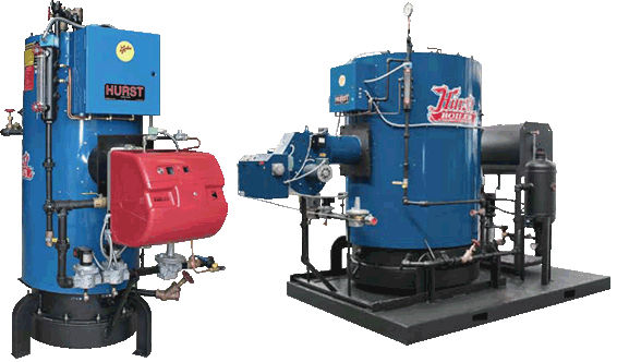 Hot water boiler - VIX series - Hurst Boiler - gas / fire tube / vertical