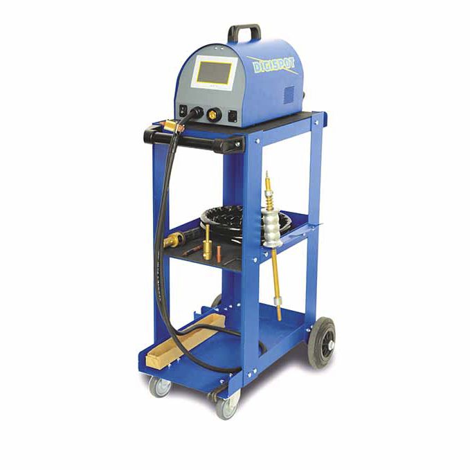 Trolley-mounted body repair system - 5105 - BETAG Innovation - with welder