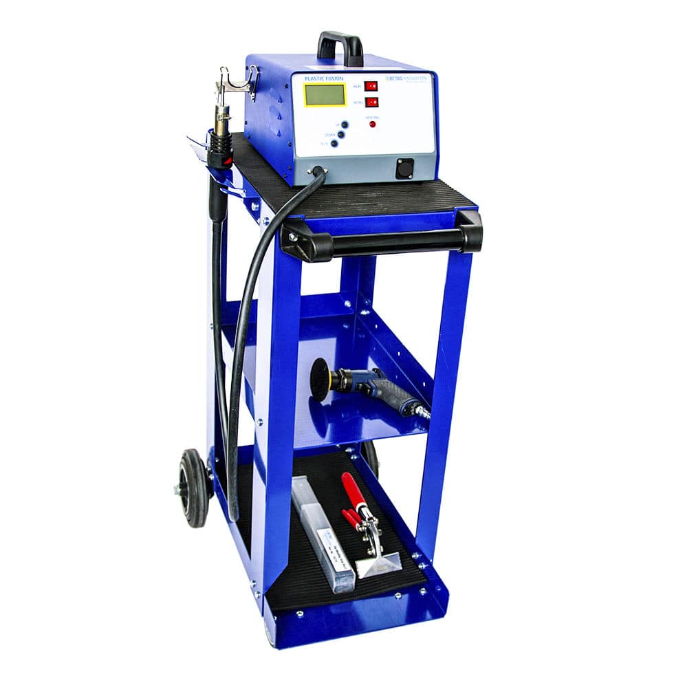 Trolley-mounted body repair system - 10474 - BETAG Innovation - with welder