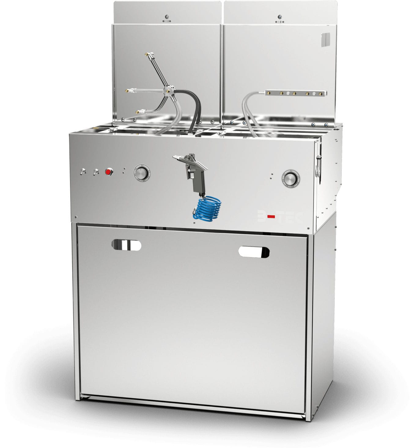 Water washing machine - Duplex-800 - B-TEC GmbH - spray / solvent / brush