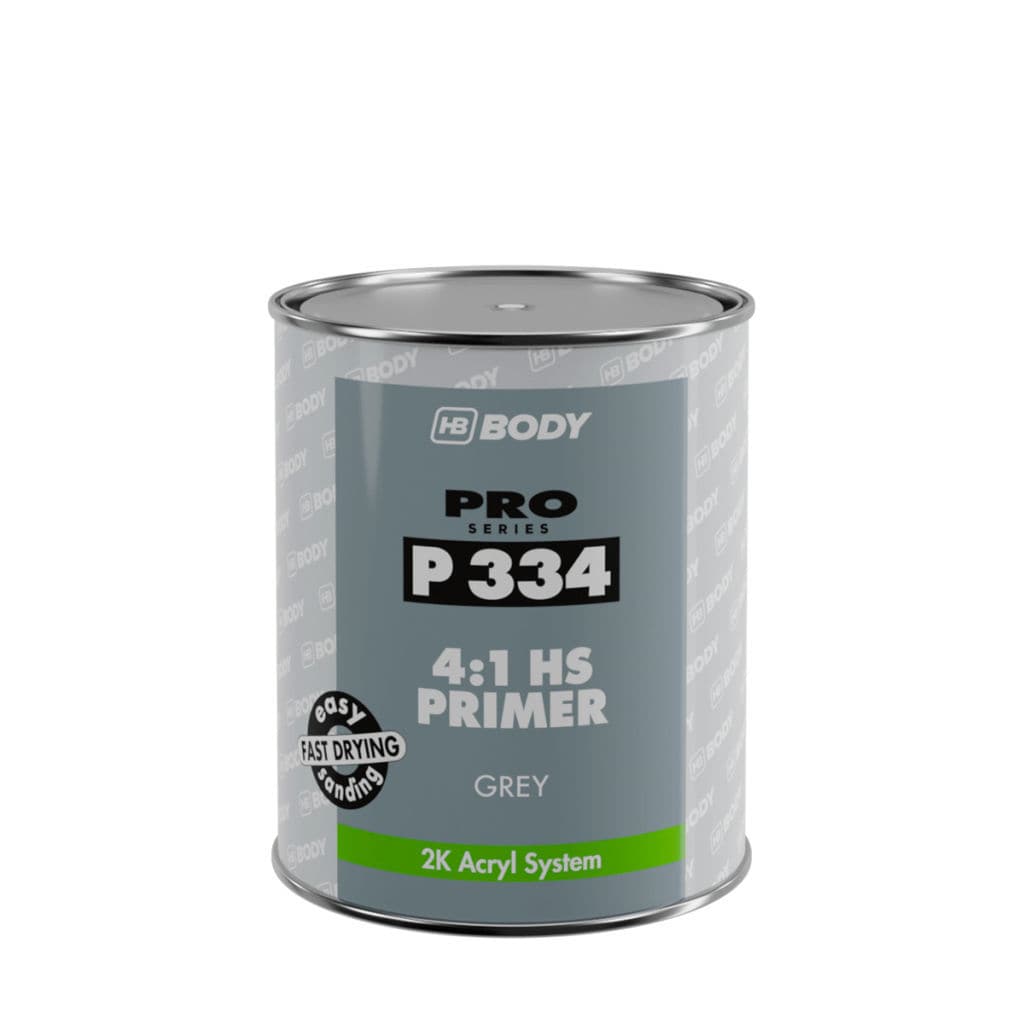 Acrylic primer - P334 - HB BODY S.A. - for plastic / automotive / gray