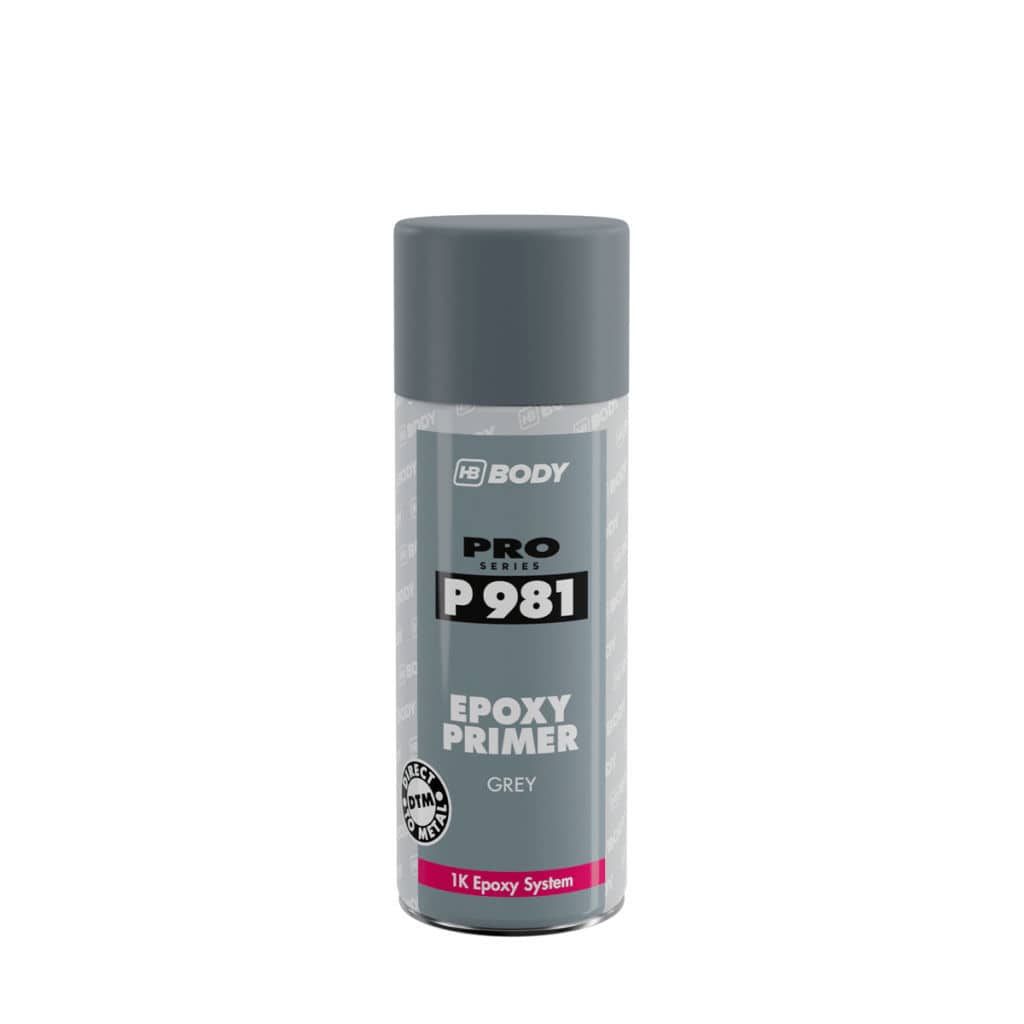 Quick-drying primer - P981 - HB BODY S.A. - spray / epoxy / for metal