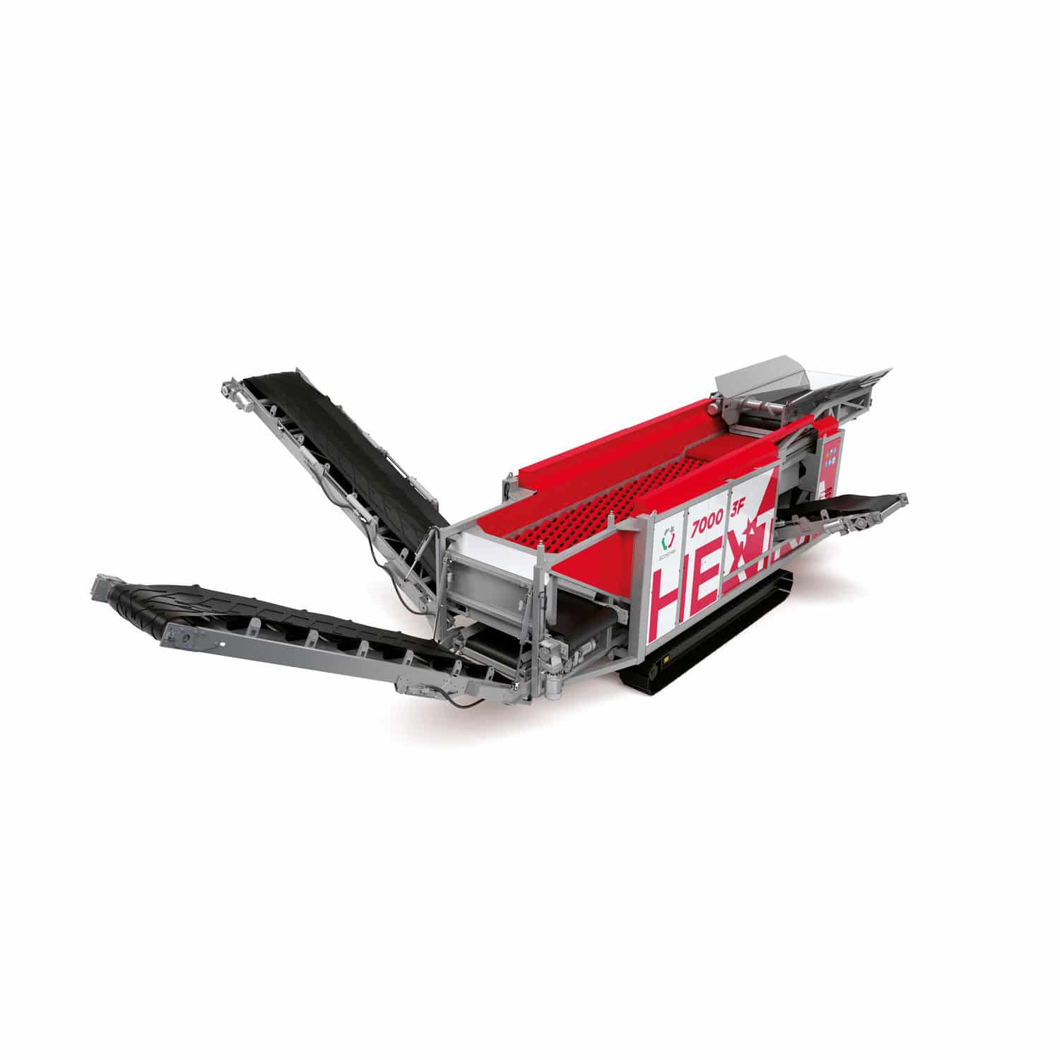 Recycling screening machine - HEXTRA 2F/3F - Ecostar - mobile / for waste