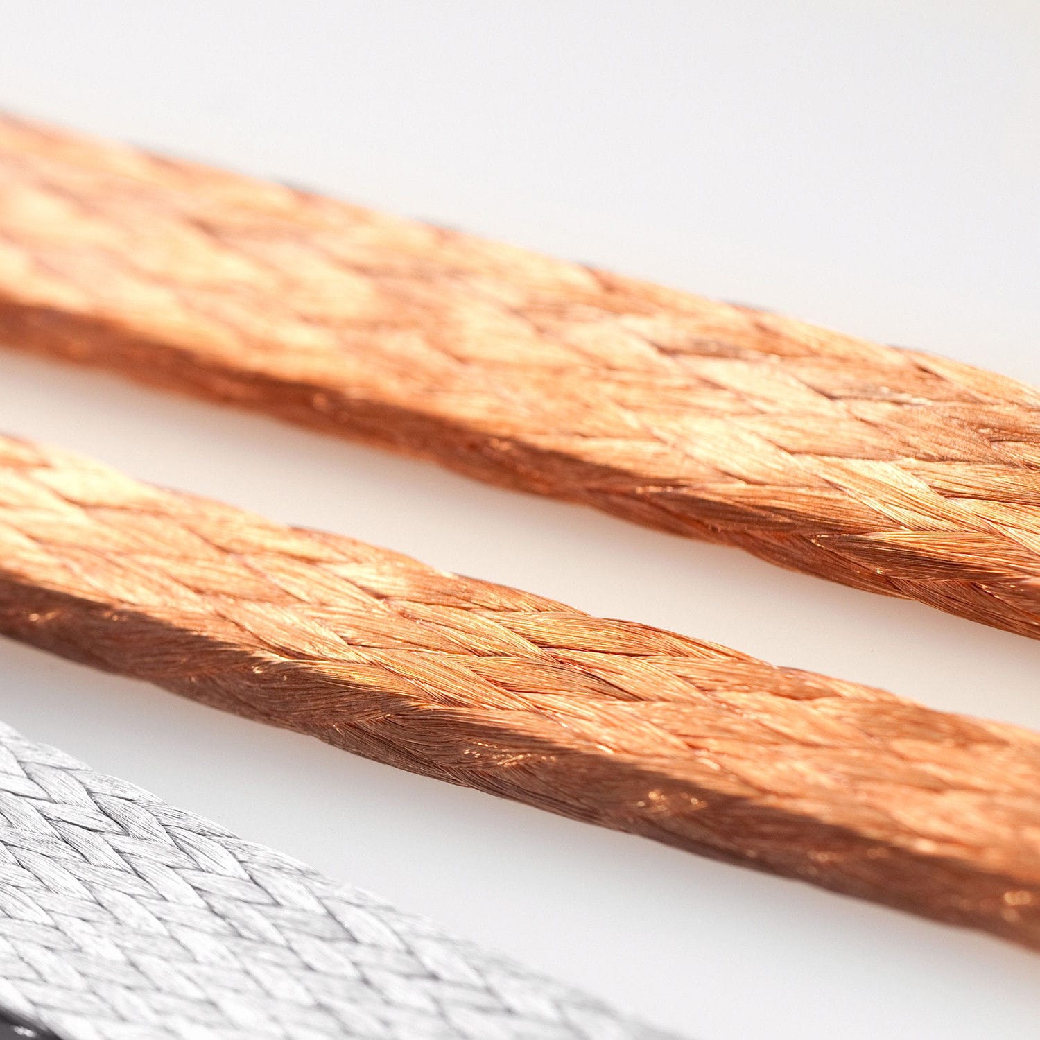 Copper electrical wire - Contured, braided copper tape - LEONI Draht ...