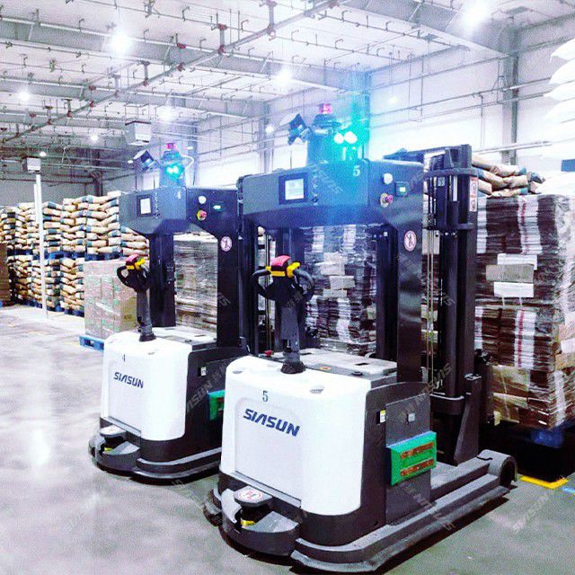 Electric forklift - SIASUN Robot Automation CO Ltd - ride-on / handling ...