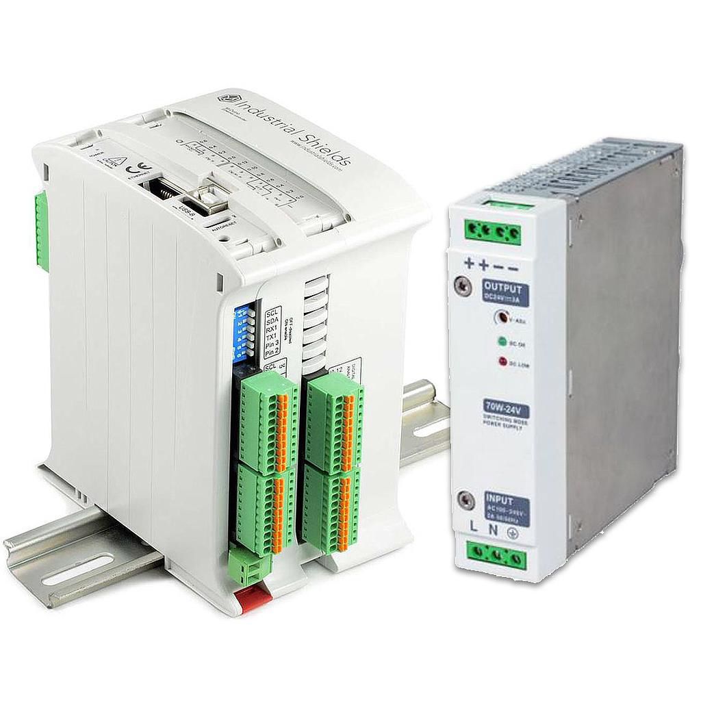 DIN rail PLC - 21+24V30W - Boot and Work Corp, S.L. - Modbus / RS485 ...