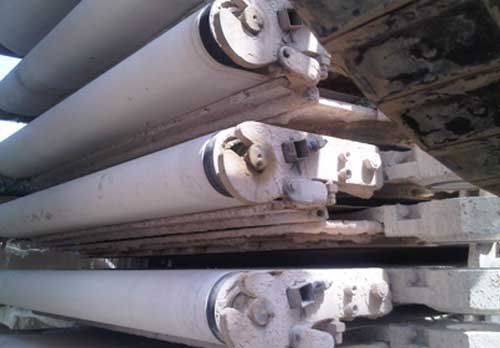 Filter roller - Thejo Engineering Ltd - stainless steel / rubber