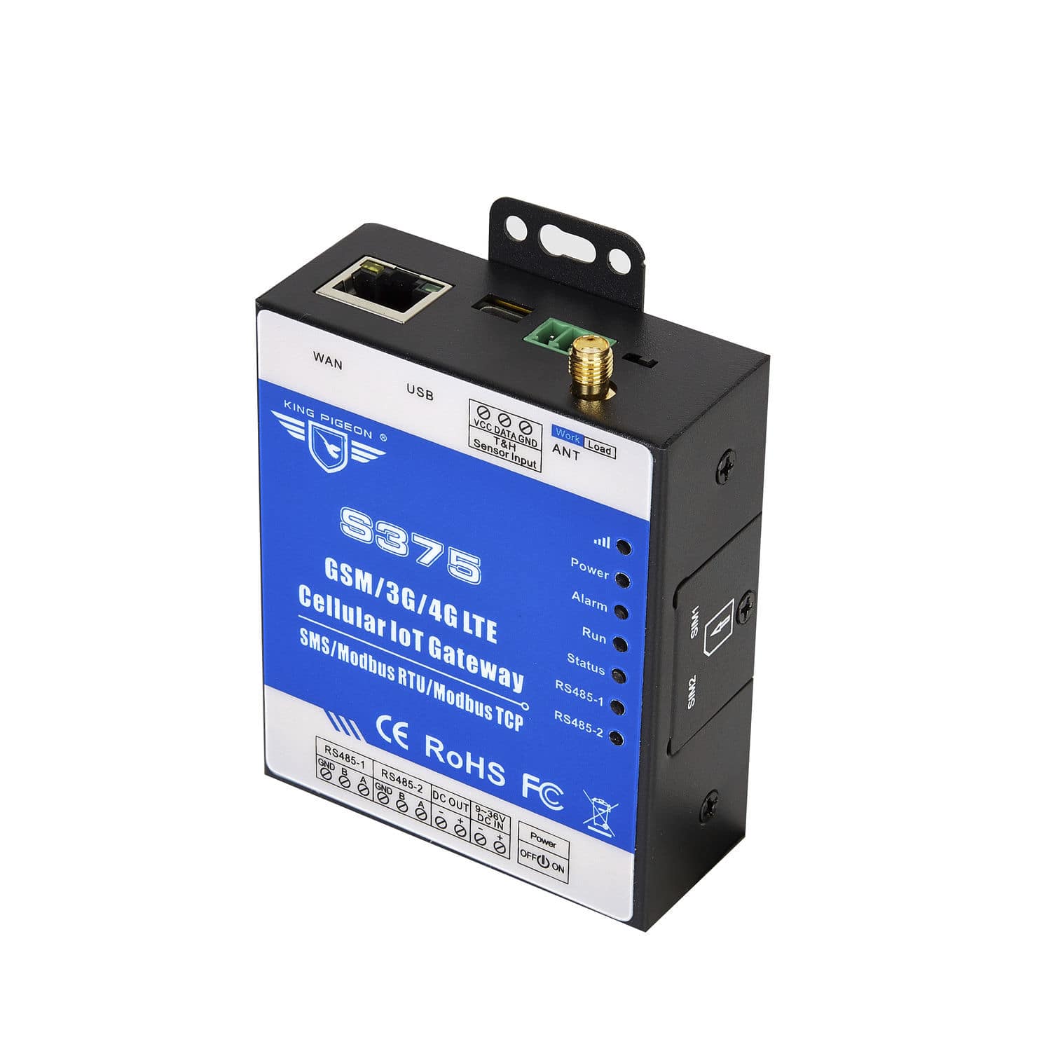 Modbus gateway - S375 - King Pigeon Communication Co.,Limited ...