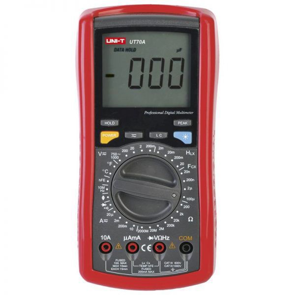 Portable multimeter - UT70A - Erko - 1000 V / 10 A / frequency