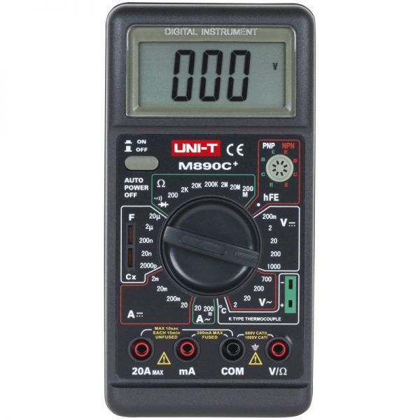 Digital multimeter - M890C - Erko - portable / 1000 V / 20 A