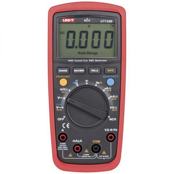 Digital multimeter - UT139B - Erko - portable / 600 V / 10 A