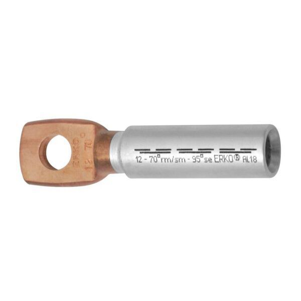 Female wire terminal - ACK series - Erko - tubular / copper / bi-metal