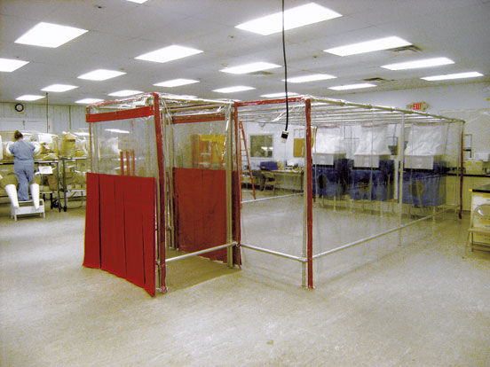 Class III containment isolator - BIO BUBBLE - modular / negative pressure