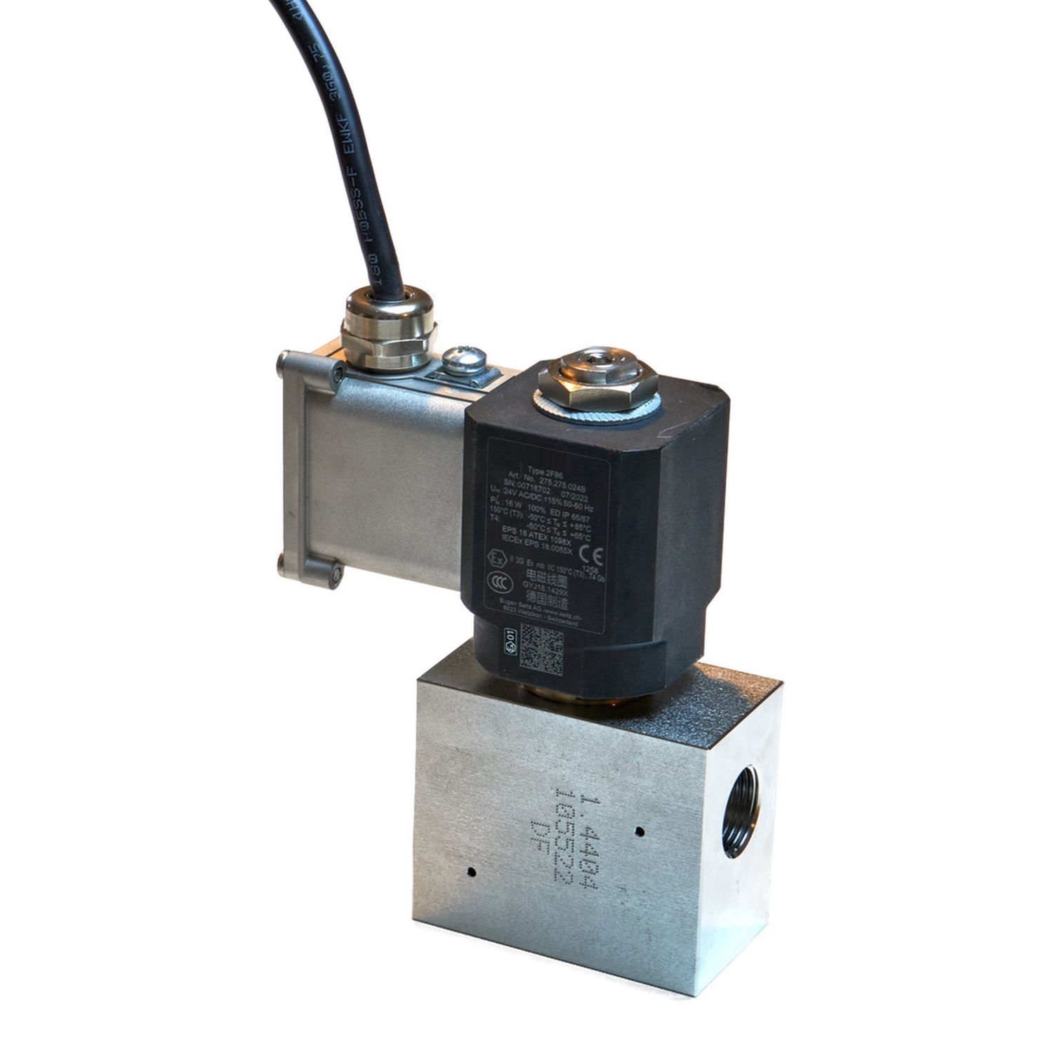 Hydrogen solenoid valve - HyValve 500 - ALPHA AUTOMATISMES Sarl - pilot ...
