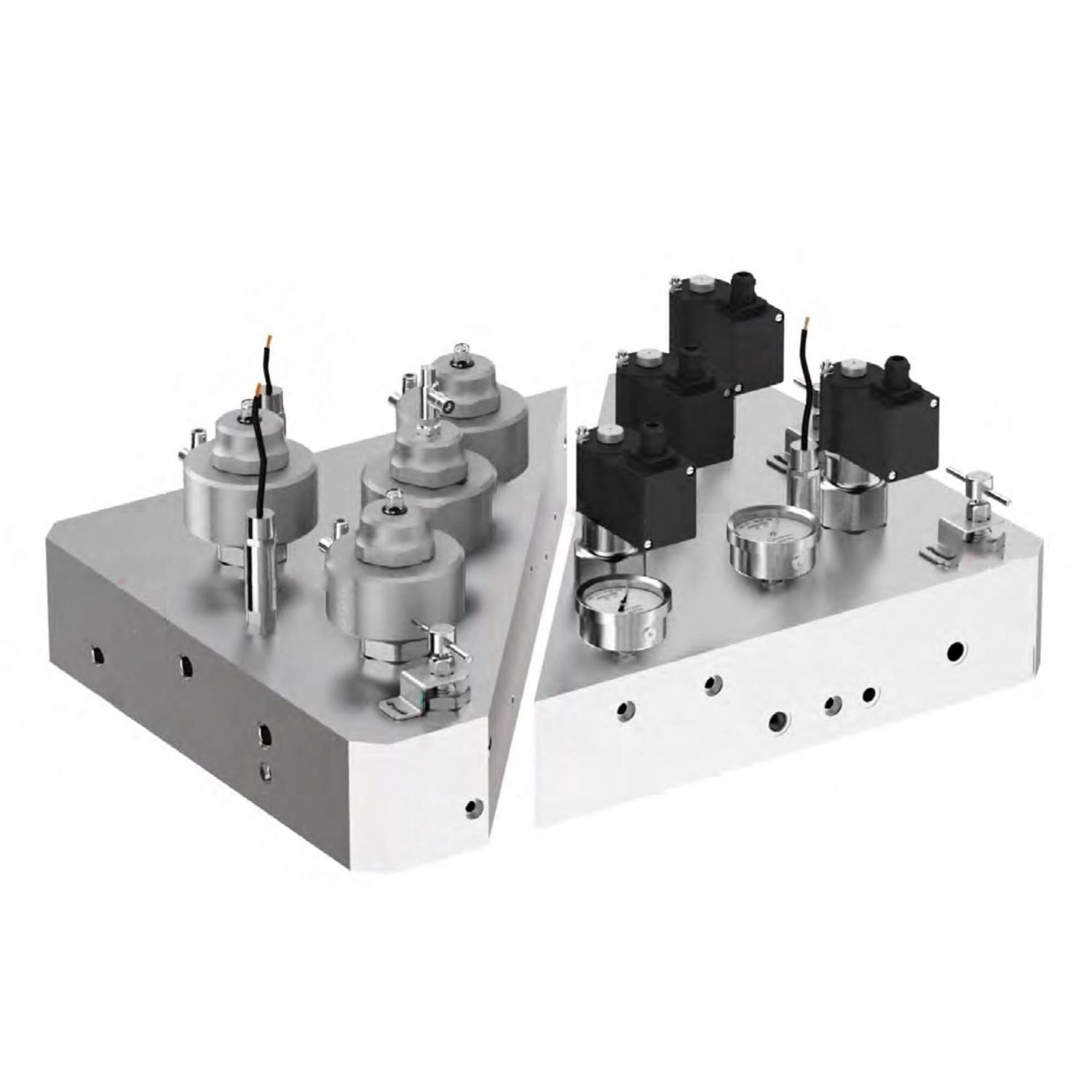 Hydrogen solenoid valve block - ALPHA AUTOMATISMES Sarl - pilot ...