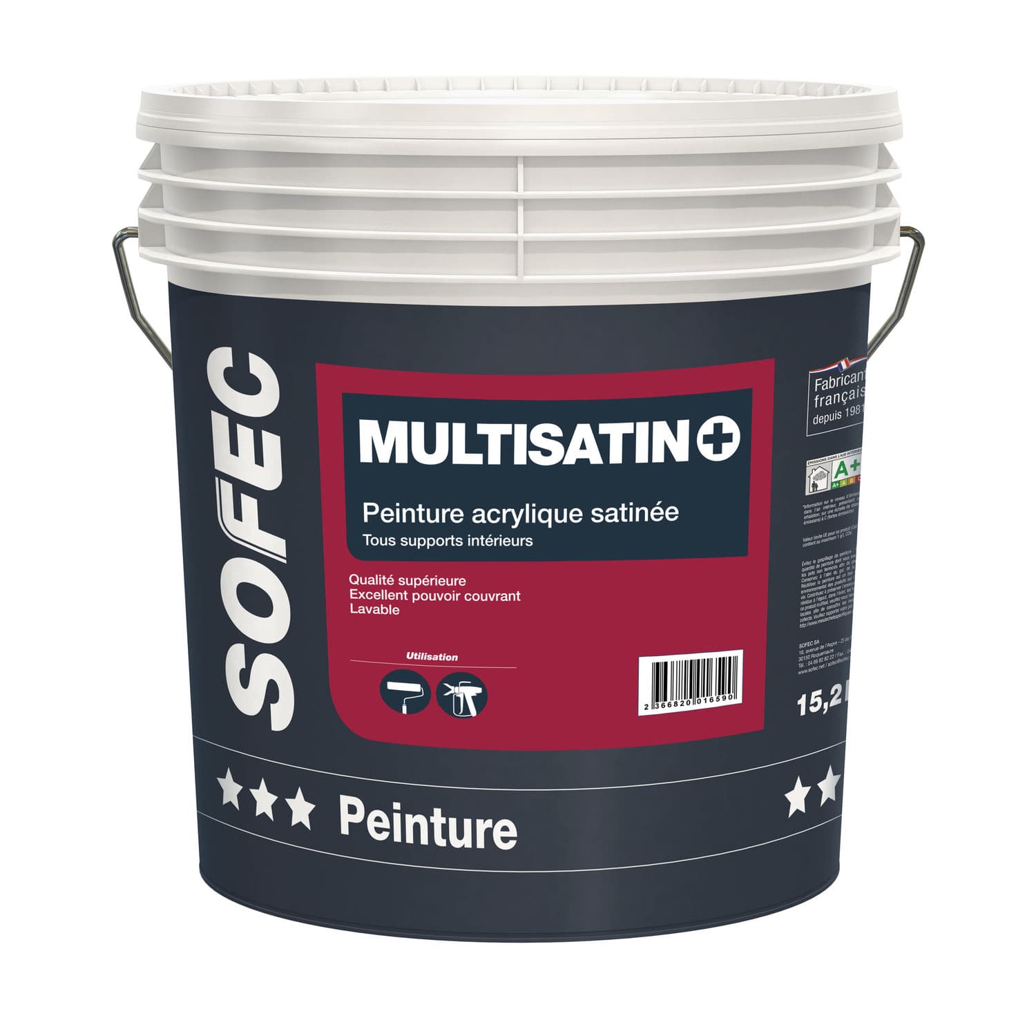 Finishing paint - Multisatin + - Sofec - liquid / acrylic / for the building industry