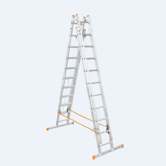 Fixed step ladder - ACS 4 series - ELBE ENDUSTRY - steel