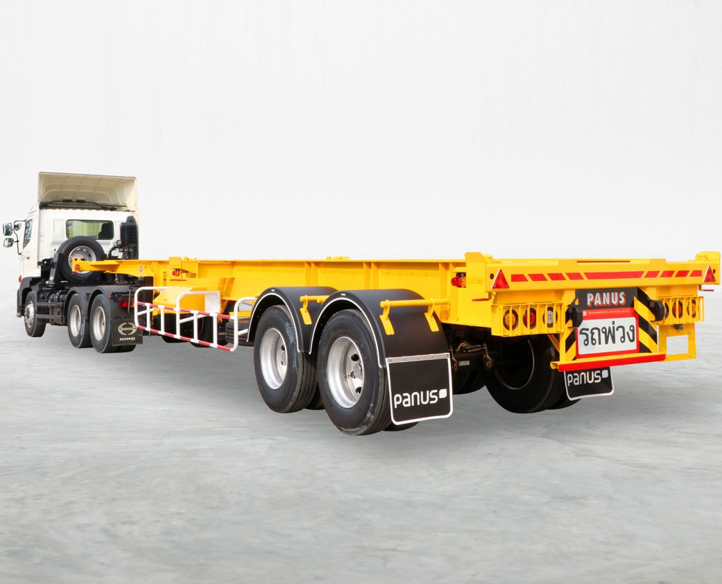 Container semi-trailer - PS2-SC1250M - Panus Assembly - skeletal / 2 ...