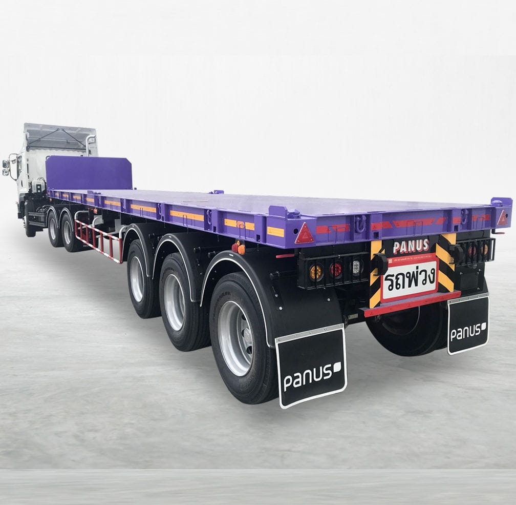 Flatbed semi-trailer - PS3-SF1250M - Panus Assembly - container ...