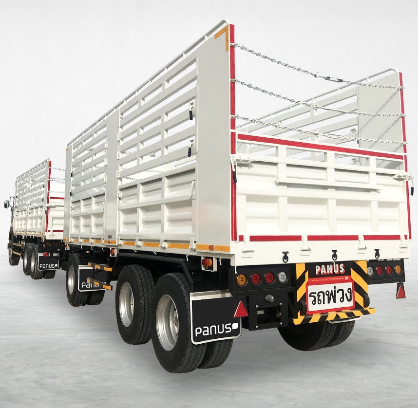 Cargo trailer - PF3-FB750 - Panus Assembly - 3-axle / towed / agricultural