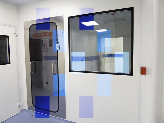 Door with emergency exit function - PSE - ALBIAN GROUP - hinged ...