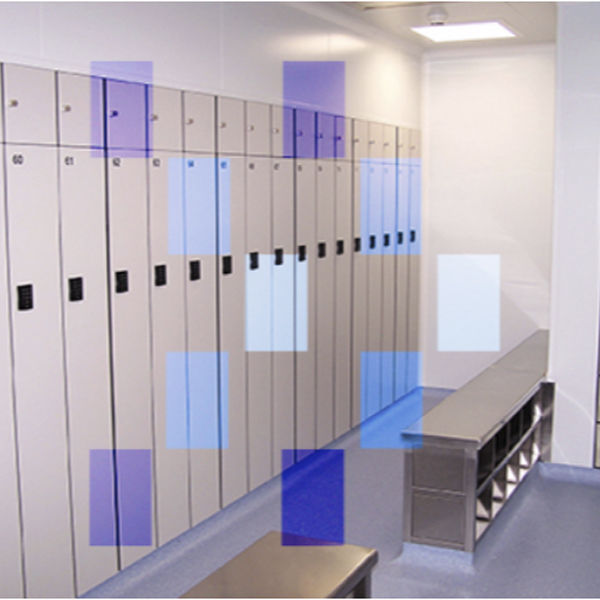 Clean room locker - ALBIAN GROUP - phenolic resin / antibacterial ...