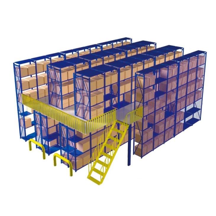 Heavy load rack - ChengDu SanJi Technology Co.,LTD - with mezzanine